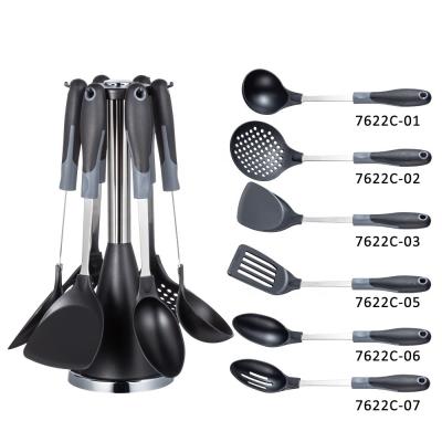 China 7-Piece Kitchenware Utensil Set with Dishwasher Safe and BPA Free Nylon Utensils for sale