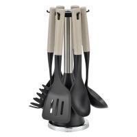 China 7-Piece Kitchenware Cooking Utensil Set with Color Handles Durable and Heat Resistant for sale