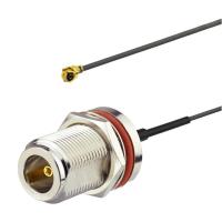 China Pigtail Jumper Cable Coaxial Cable RG178 N Female To IPEX U.Fl for sale