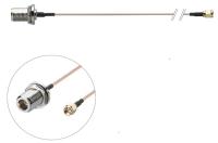 China RG316 N Female To SMA Male Network Antenna Jumper Cable Assembly for sale