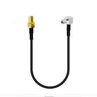 China SMA Antenna Cable Assembly Patch Lead TS9 Right Angle To SMA Female Connector for sale