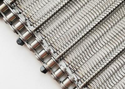 China Chain Link 1mm Ss Wire Mesh Conveyor Belt For Oven Baking Bakery for sale