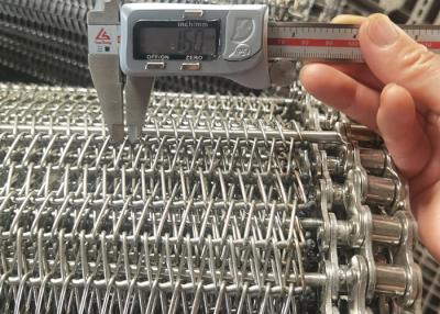 China Spiral Heat Resistant 304 Wire Mesh Conveyor Belt For Oven Baking Industries for sale