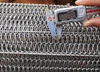 China Commercial Chain Link 1.5mm Ss Wire Mesh Conveyor Belt For Corn Chips Biscuits for sale