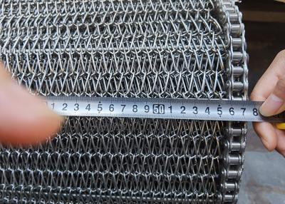 China Commercial Chain Link 1.5mm Ss Wire Mesh Conveyor Belt For Corn Chips Biscuits for sale
