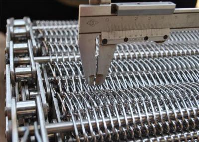 China Food Grade 0.5mm Wire Mesh Conveyor Belt 304 Stainless Steel Chain Link Spiral for sale