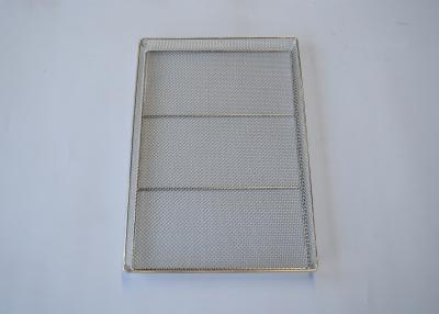 China 304 316 Stainless Steel Wire Mesh Tray Food Grade Custom Size Fda Approved for sale