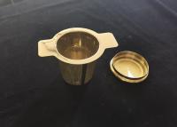 China Reusable 304 Stainless Steel Tea Infuser Strainer With Lid And Handles for sale
