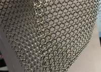 China 3.81mm 7mm Stainless Steel Ring Mesh Chainmail Mesh For Curtains Protective Suit for sale