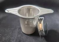 China Custom Logo 304 Stainless Steel Loose Leaf Tea Infuser 7.5cm High With Handles for sale