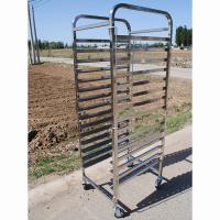 China Customizable 0.6mm-1.2mm Cooling Bakery Tray Rack Trolley For Cheese Drying for sale