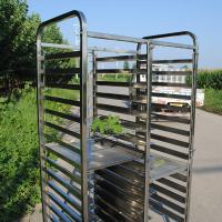 China Customizable 0.6mm-1.2mm Cooling Bakery Tray Rack Trolley For Cheese Drying for sale