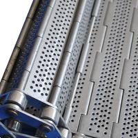 China Corrosion Proof Stainless Steel Punch Plate Converyoe Belt For Cheese Production for sale