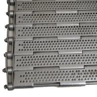 China Corrosion Proof Stainless Steel Punch Plate Converyoe Belt For Cheese Production for sale