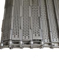 China Corrosion Proof Stainless Steel Punch Plate Converyoe Belt For Cheese Production for sale