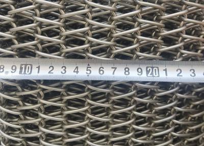 China Stainless Steel 2080 Spiral Wire Mesh Conveyor Belt Heat Resistant 1050 Degree for sale