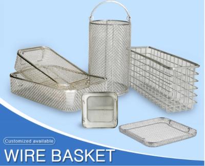 China Non Rust Stainless Steel Metal Wire Mesh Basket For Filter  environmental protection for sale
