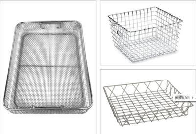 China Customized Basket Stainless Steel SUS304 Rod Wire Mesh Basket 1000-2000ml for sale