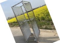 China Heat Resistance 16 Layers 32 Pans Stainless Steel Rack Trolley For Bakery for sale