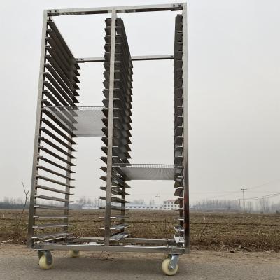 China High Temperature Resistant Ss Tray Rack Trolley 15layers OEM ODM for sale