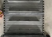 China Light Grey Stainless Steel Plate Link Conveyor Belt With Baffle for sale