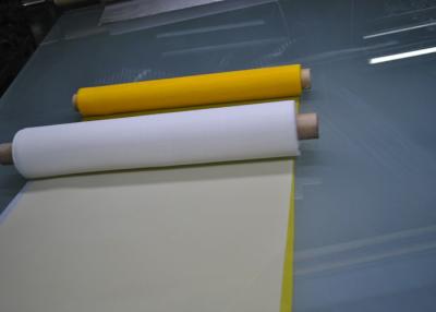 China FDA Certificate  Polyester Screen Printing Mesh With White And Yellow for sale