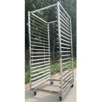 China Silver / Black Bakery Stainless Steel Rack Trolley Load Capacity Customizable for sale