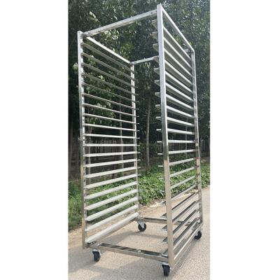 China Silver / Black Bakery Stainless Steel Rack Trolley Load Capacity Customizable for sale