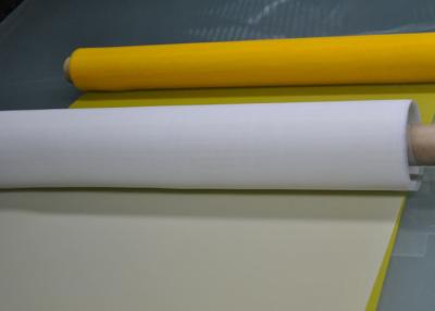 China 110T 40 Micron White Polyester Screen Printing Mesh 144 Inch for sale
