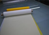 China 150 Micron White Polyester Printing Mesh With Plain Weave And Wear Resistance for sale