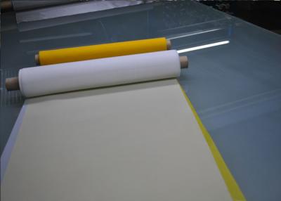 China 150 Micron White Polyester Printing Mesh With Plain Weave And Wear Resistance for sale