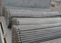 China Food Drying Stainless Steel Conveyor Chain Belt Silver High Temperature Resistant for sale