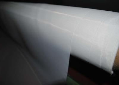 China Low Elasticity PET Silk Screen Mesh Roll With White Monofilament Polyester for sale