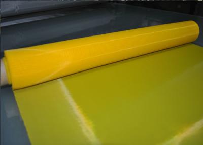 China 80T Yellow Polyester Silk Screen Printing Mesh For Textile Printing , 30-70m/ Roll for sale