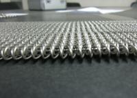 China Spiral Stainless Steel Mesh Conveyor Belt For Biscuit Baking , Smooth Surface for sale