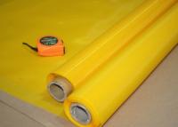 China Silk Screen Printing Monofilament Polyester Mesh , 165T -31 Tensile Bolting Cloth Yellow for sale