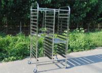 China Customized Bakery 201 Stainless Steel Rack Trolley For Home for sale