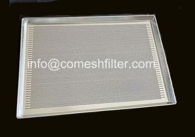China Smooth Edge 10-100kg Stainless Steel Wire Mesh Tray Silver for sale