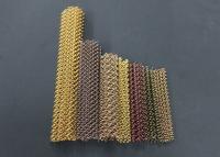 China Lightweight 1.2mm Chain Link Curtain Decorative Aluminium Metal For Indoor Ceiling for sale