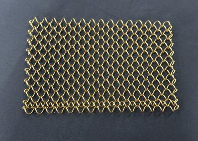 China Lightweight 1.2mm Chain Link Curtain Decorative Aluminium Metal For Indoor Ceiling for sale