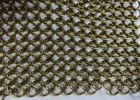 China Gold Color Decorative 316l Stainless Steel Ring Mesh Chain Braided for sale