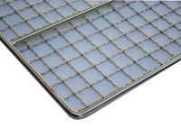 China Customized Size Barbecue Wire Mesh Baking Tray Stainless Steel 304 Rectangular For Oven for sale