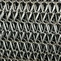 China Metal Wire Mesh Stainless Conveyor Belt Aisi 430 For Annealing Furnace Glass for sale