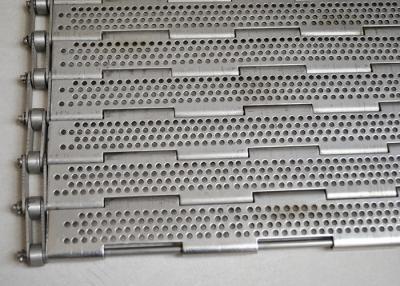 China Stainless / Carbon Steel Wire Mesh Conveyor Belt Perforated Plate Link Chain Driven for sale