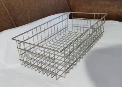 China Heat Resistance Stainless Steel Mesh Basket Custom Size 304 316 For Cleaning for sale