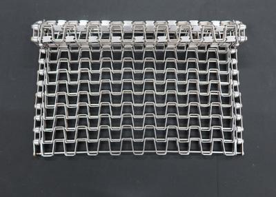 China Customized Size Stainless Steel Flat Wire Honeycomb Mesh Conveyor Belt for sale