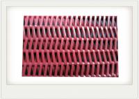 China Red Polyester Mesh Belt With Spiral Conveyor For Food Dryer / Sludge Dewatering for sale