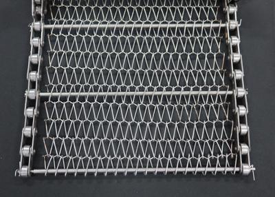 China Stainless Steel Woven Chain Flat Balanced Spiral Wire Weave Conveyor Mesh Belt for sale