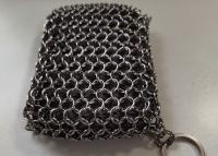 China Food Grade 4x4 5x5 6x6 6x8 Inch 304 316 Stainless Steel Chainmail Scrubber For Cleaning for sale