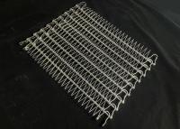 China Low Temperature Resistance Stainless Steel Flexible Rod Wire Mesh Spiral Conveyor Belt With U-Shaped Link Edge for sale